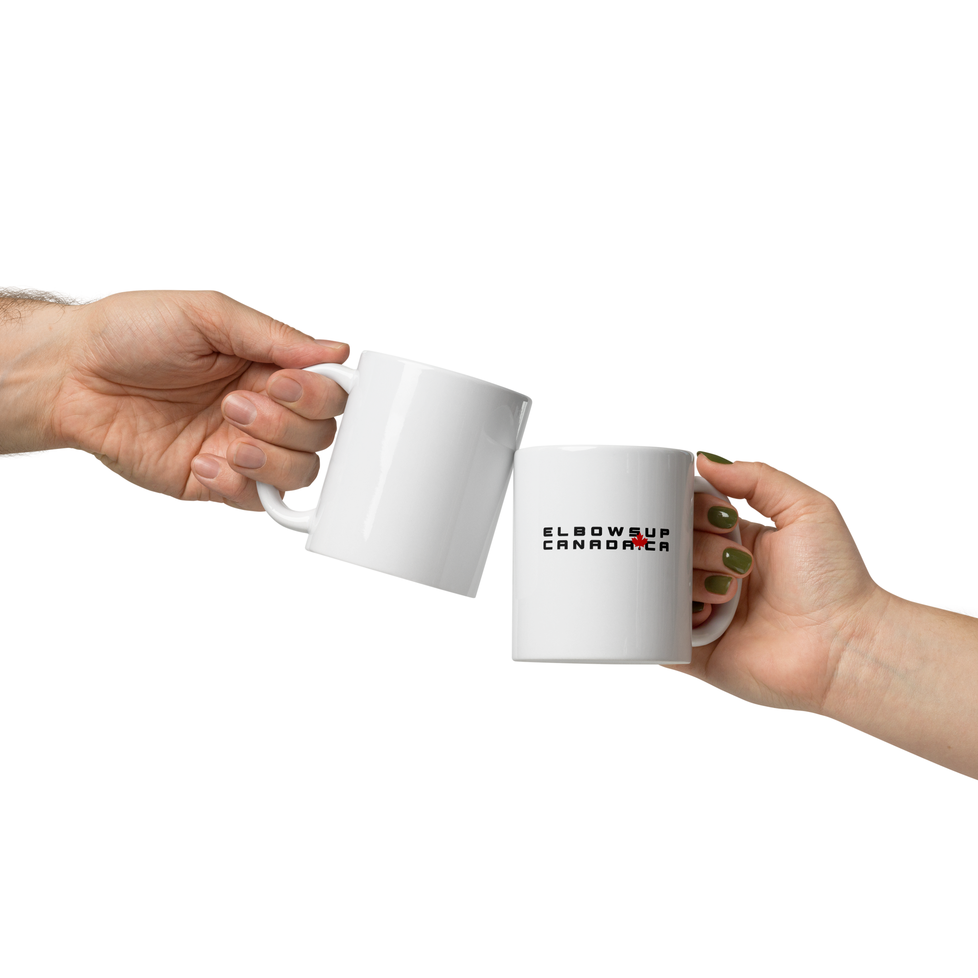 Glossy Elbows Up mug – Elbows Up Canada!